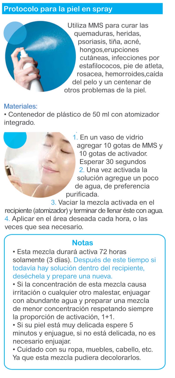 MMS - MONTEVIDEO - URUGUAY - CDS: SPRAY PROTOCOLO