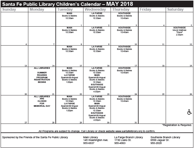Icarus... the Santa Fe Public Library Blog: April 2018