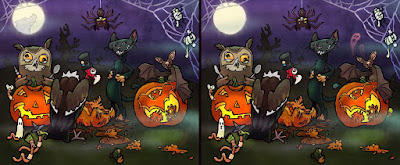 English Honori Garcia: Halloween: Spot the Differences