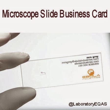 Medical Laboratory and Biomedical Science: Microscope Slide Business Cards