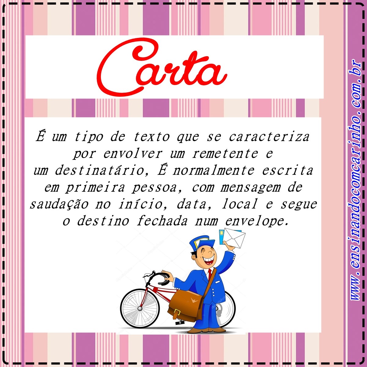 Cartazes lúdicos dos gêneros textuais com suas definições