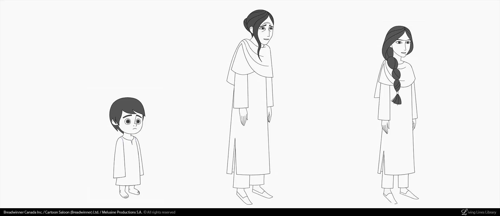 Living Lines Library: The Breadwinner (2017) - Concept & Production Art