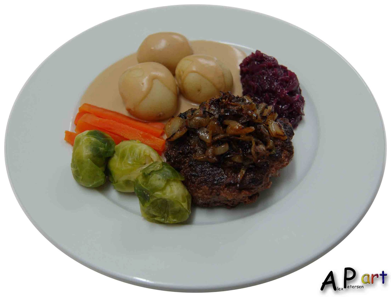 Alex the Contemporary Culinarian: Danish Beef Patties with Brown Sauce ...