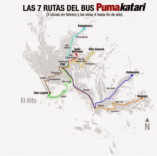 @ANBOLIVIA: LOS PUMA KATARI OPERARÁN EN SIETE RUTAS DE LA PAZ