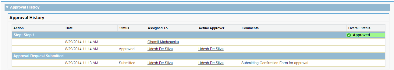 Salesforce Cat : Customizing Salesforce Approval History Related List