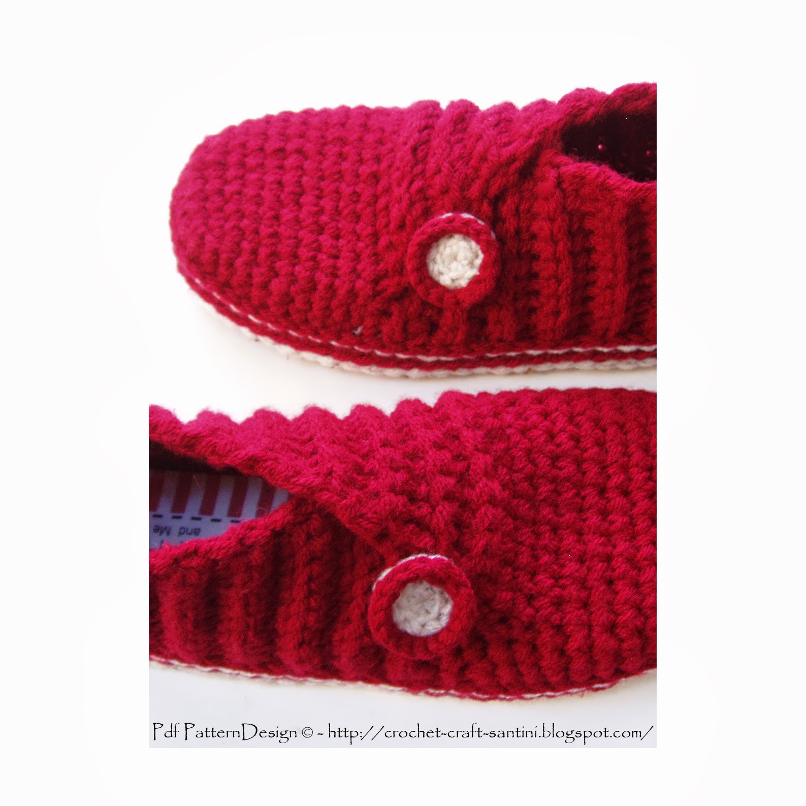 RIBBED and WRAPPED CROCHET SLIPPERS