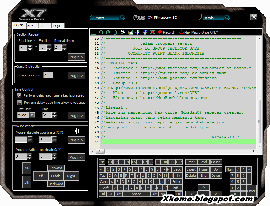 BLOG X KOMO: Download Script Mouse Macro X7 a4tech For All weapon ...