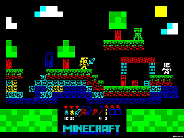Indie Retro News: Minecraft Demake - Modern Minecraft on the ZX ...