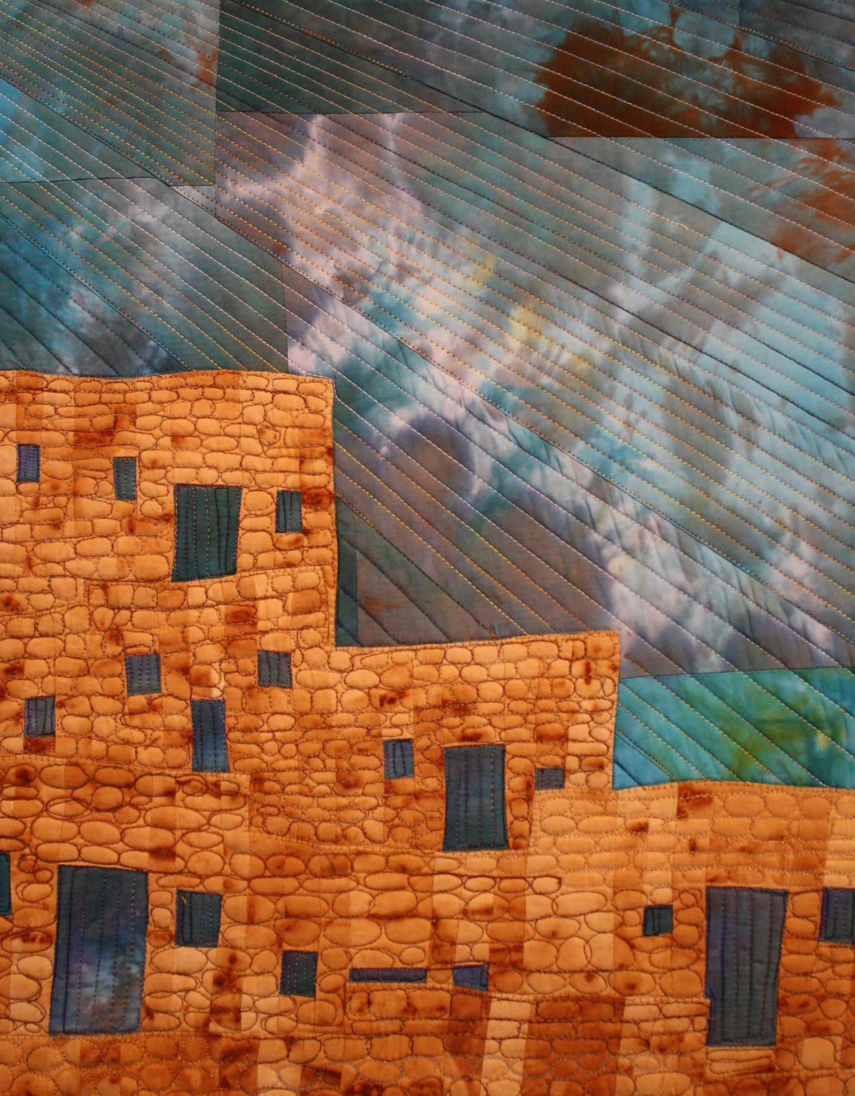 Living and Dyeing Under the Big Sky: Sky Over Pueblo in SAQA Structures ...