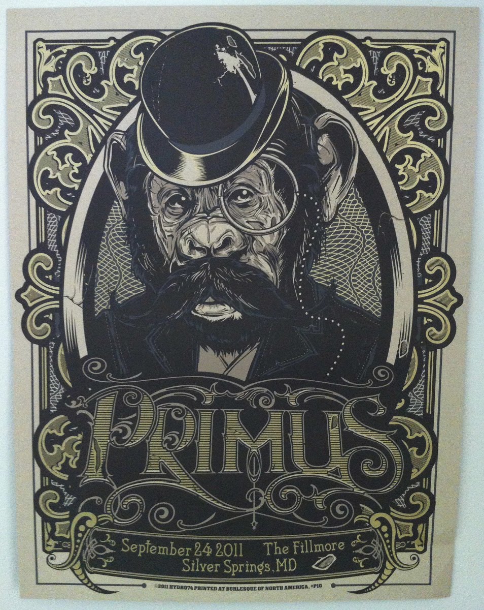 INSIDE THE ROCK POSTER FRAME BLOG: Tonight's Primus poster from ...