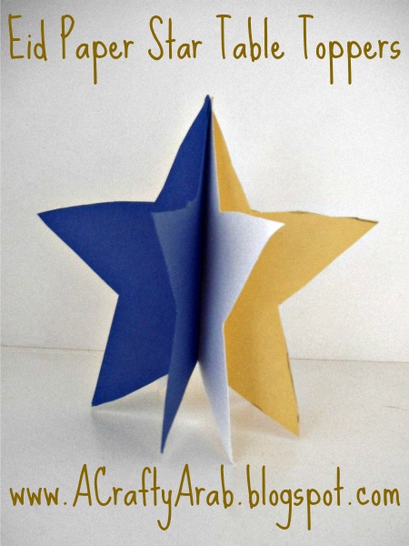 A Crafty Arab: Eid Paper Star Table Toppers