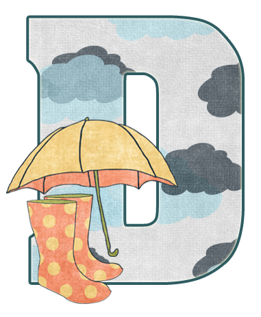Abecedario Día de Lluvia. Raining Day Alphabet. - Oh my Alfabetos!