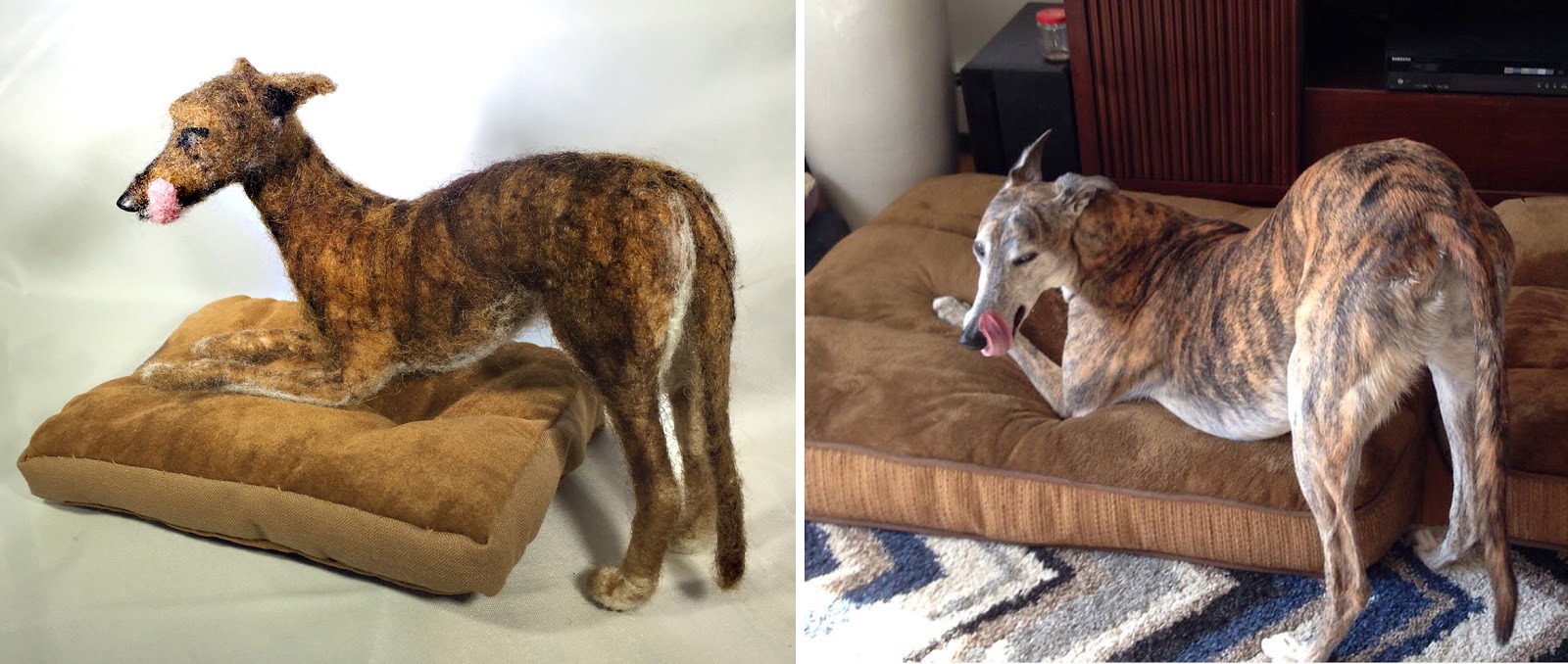 FACCI DESIGNS: Needle Felted Greyhound