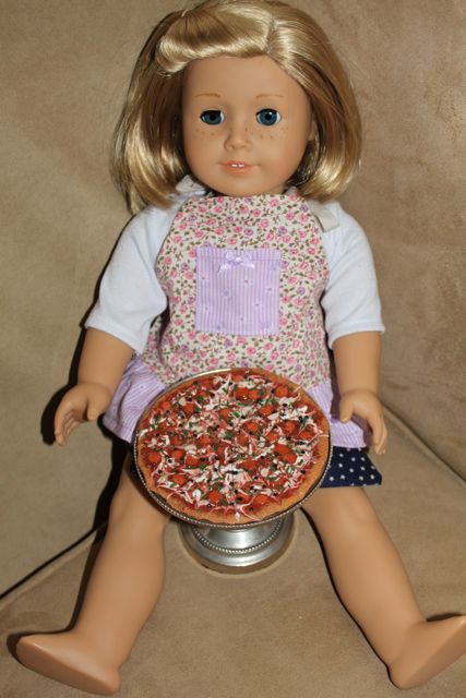 MADE: Pieces For Reese: 18 inch Doll: Polymer Clay Pizza