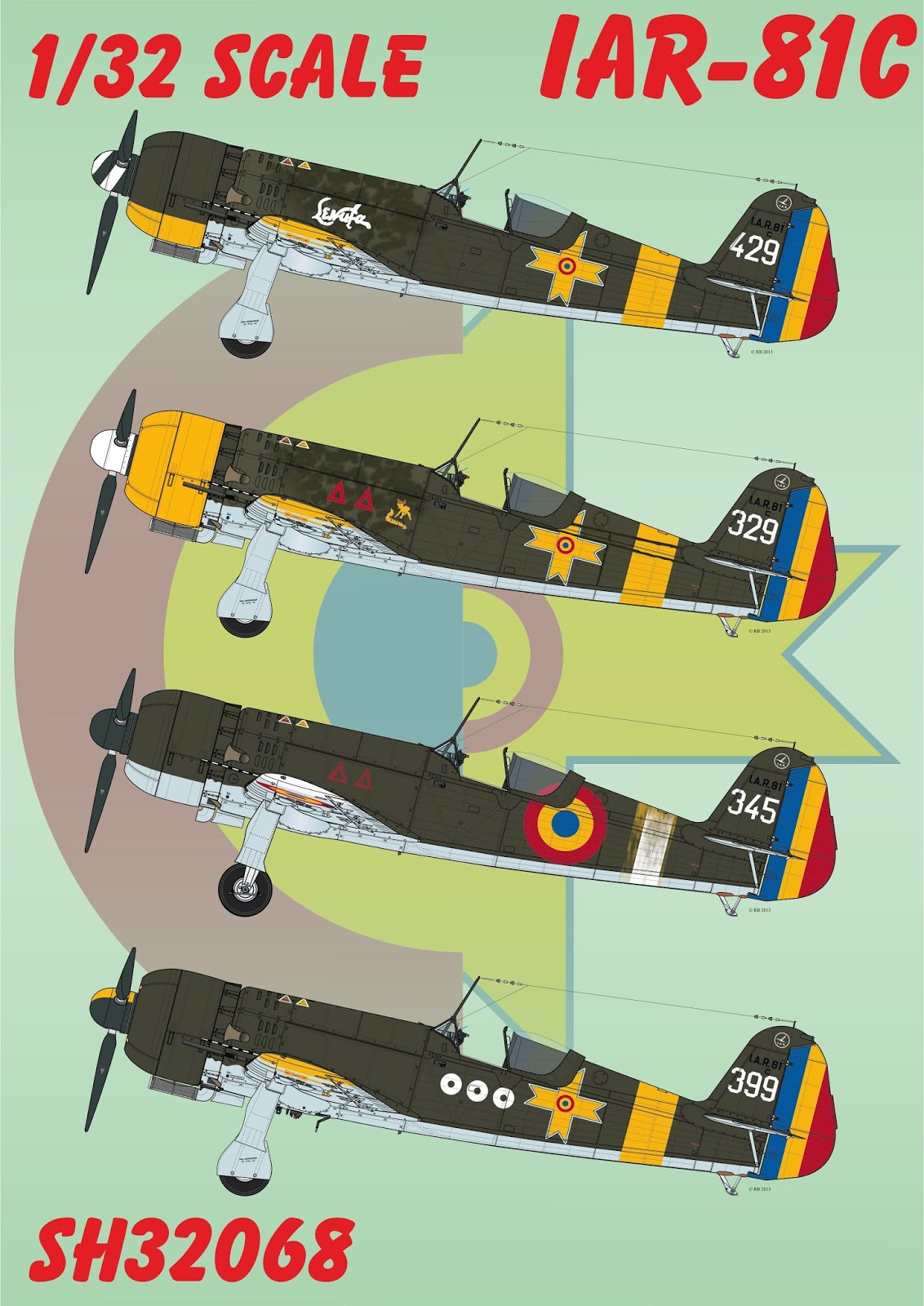 SH32068 IAR-81C in 1/32 – camouflage options
