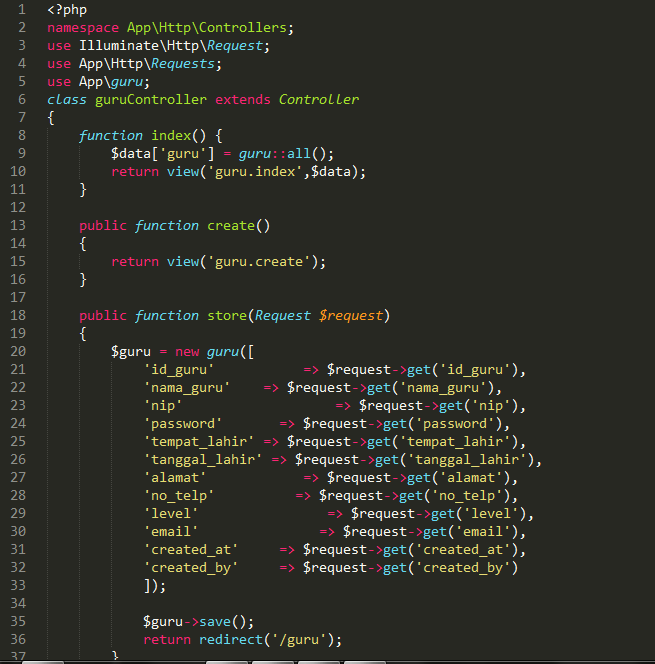 Tutorial Membuat CRUD di laravel Tutorial Membuat CRUD di laravel