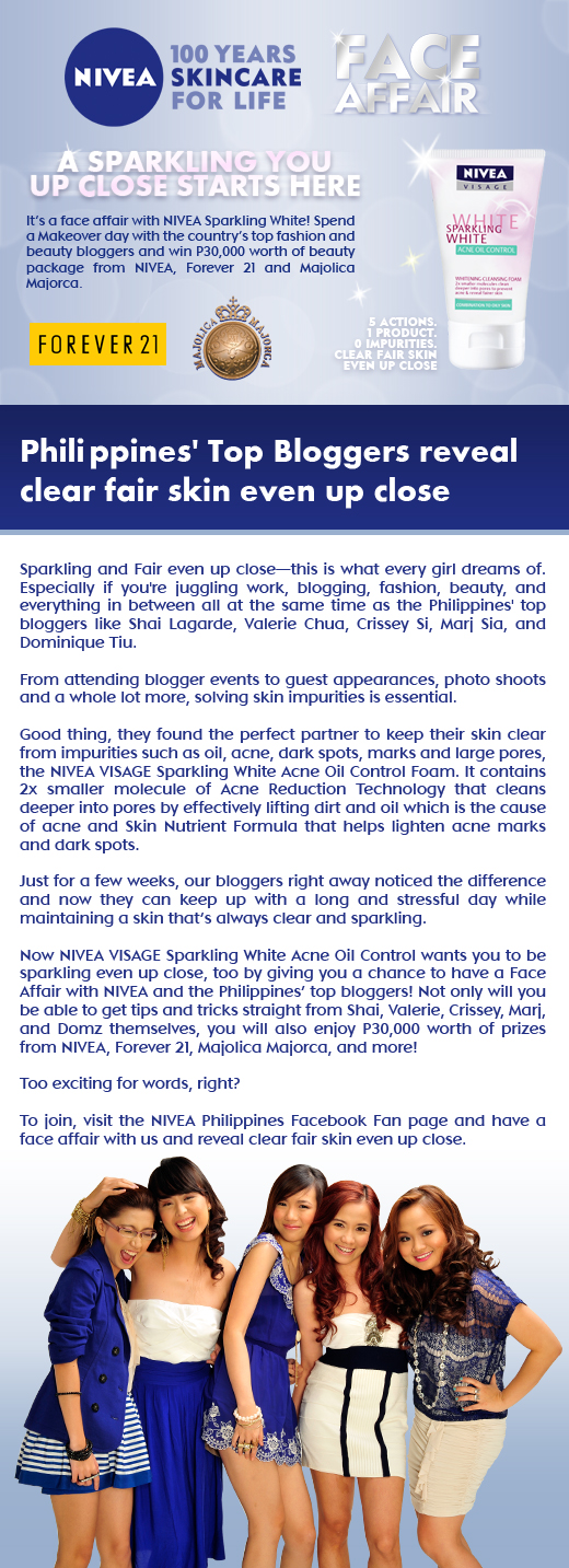 A Face Affair to Remember | Nivea's Sparkling Contest - Shen's Addiction