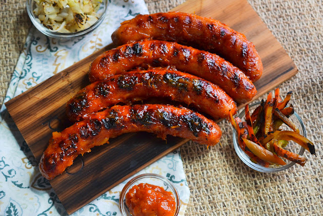 Greedy Girl : Spicy mango sweet and sour dogs