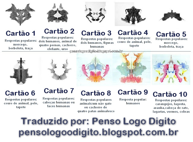 Penso Logo Digito: Para quê serve o teste de Rorschach, o teste ...