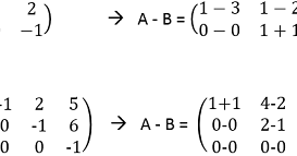 Matemáticas10: Ejemplos de Resta de Matrices