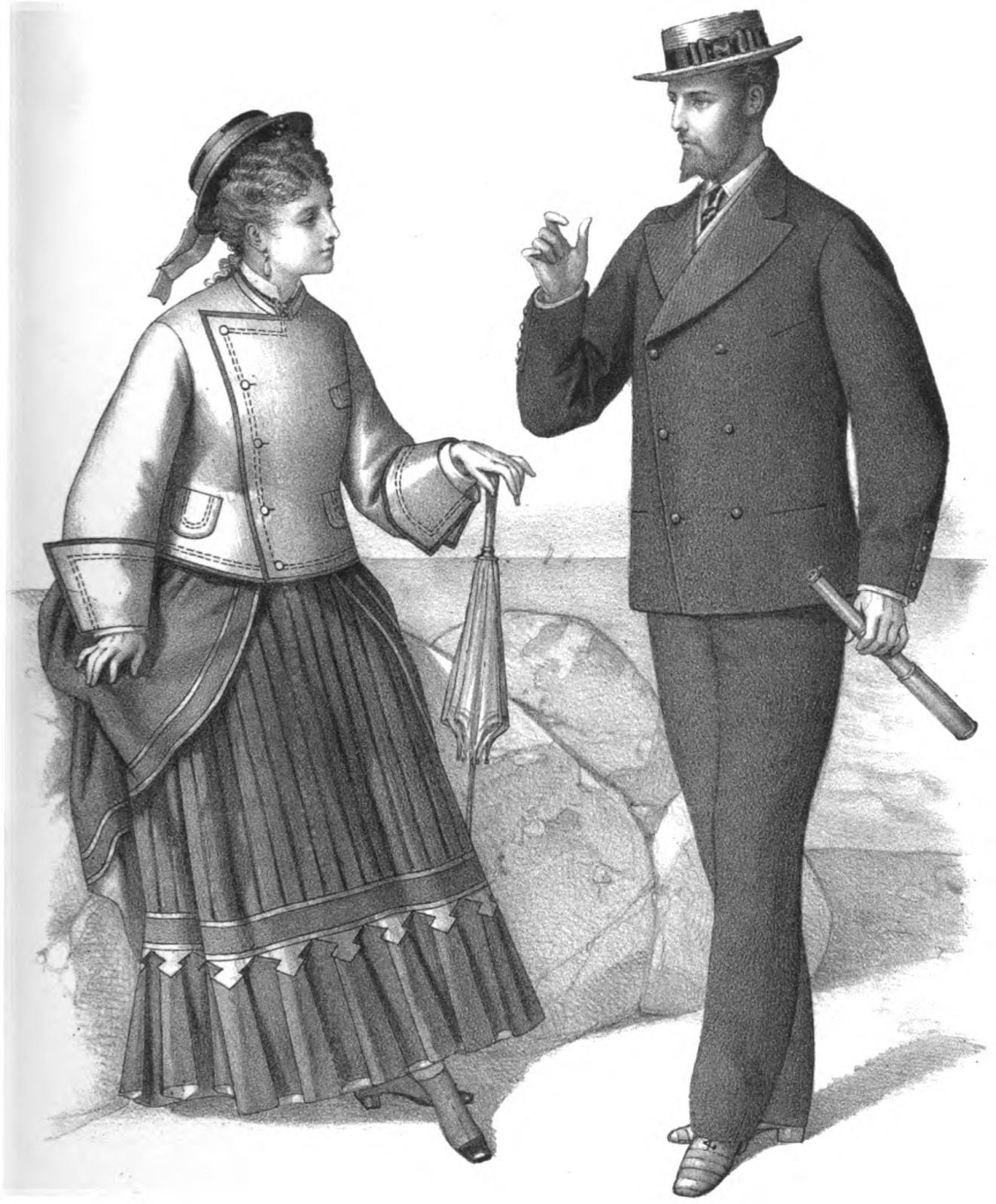 19th Century Historical Tidbits: 1873 Fashions