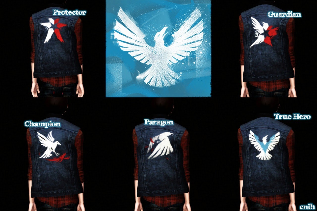 My Sims 3 Blog: inFAMOUS: Second Son Karma Vests by Thecnih