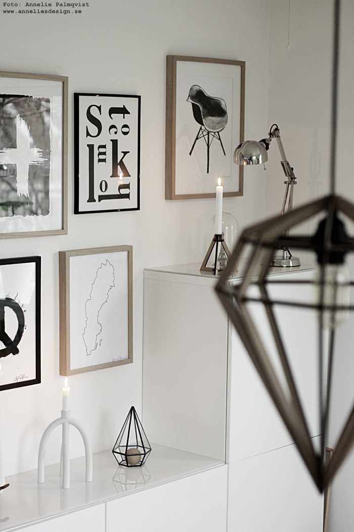 svart, vitt & rött: IKEA Bestå i gästrummet