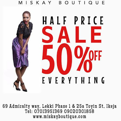 Miskay Boutique Mid-Season Half Price Sale is Now On..