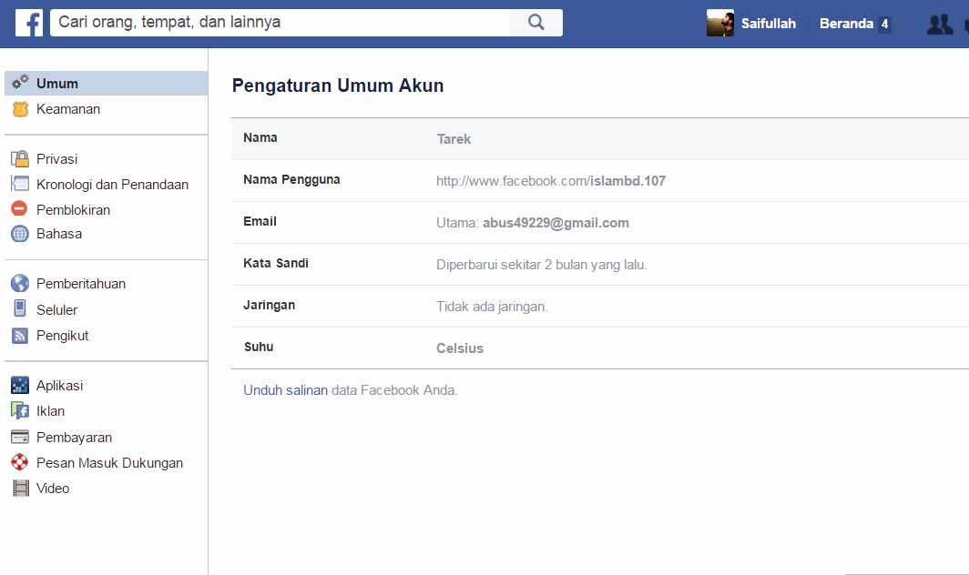 How to make a single names on my facebook account? | President ...