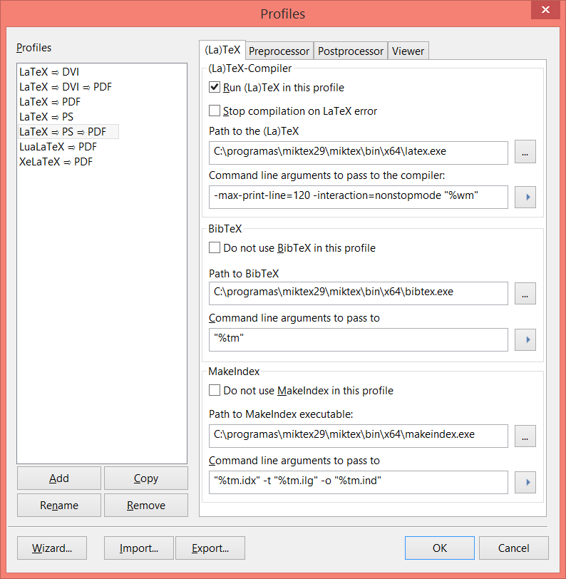 Aprendiendo LaTeX: Errores con TeXnicCenter