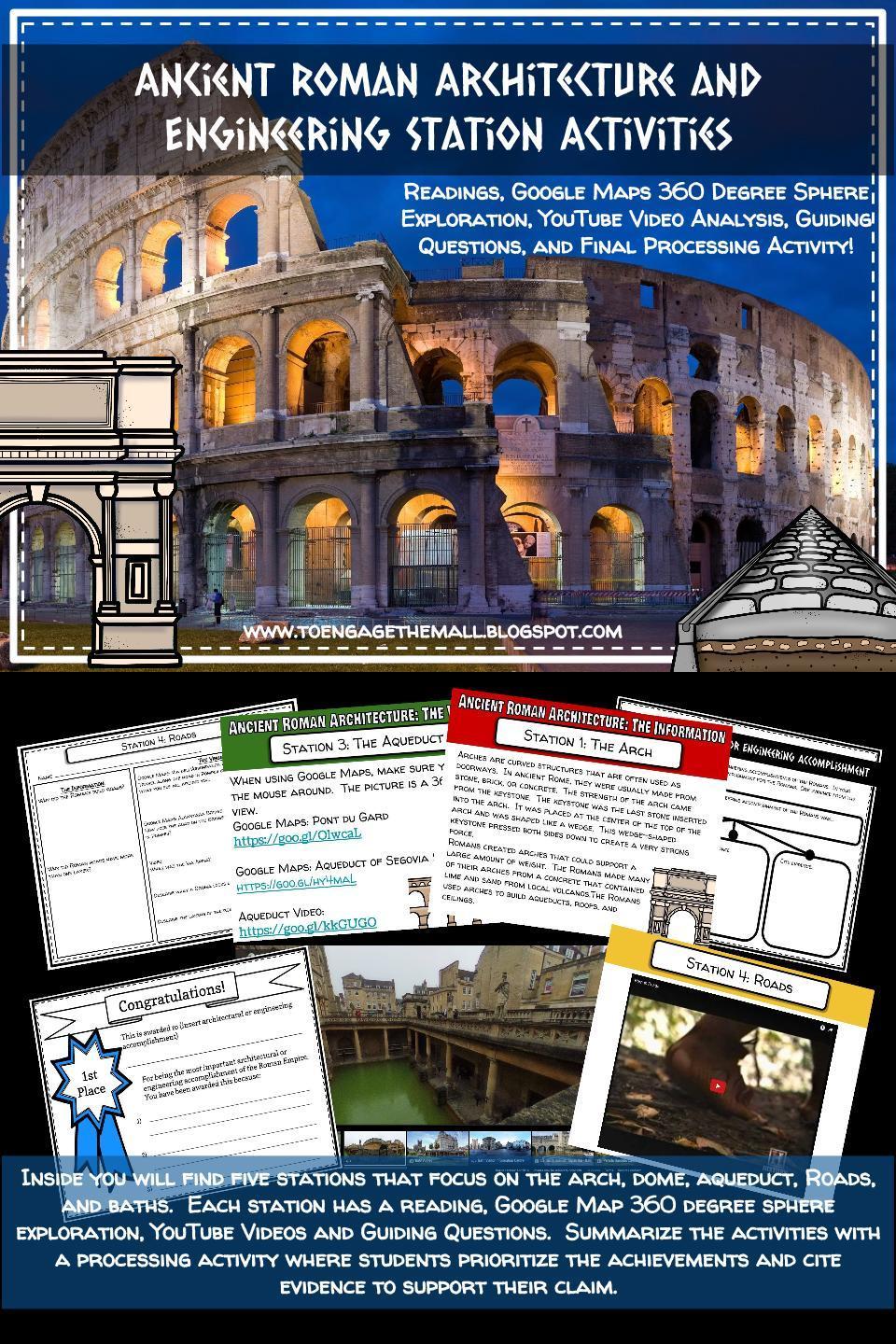 To Engage Them All: Ancient Rome Architecture and Engineering Stations ...