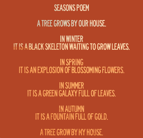 Chasity: My Seasons Poem