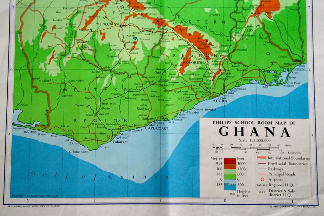 Vintage School Maps: No 15 Ghana