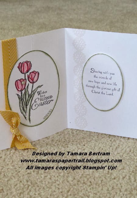 Tamara's Paper Trail: Blessed Easter Fun Fold Card