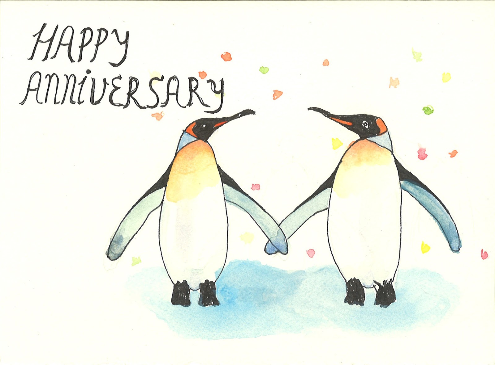 Carol s Drawing Journal Anniversary Card Carol s Drawing Journal Anniversary Card