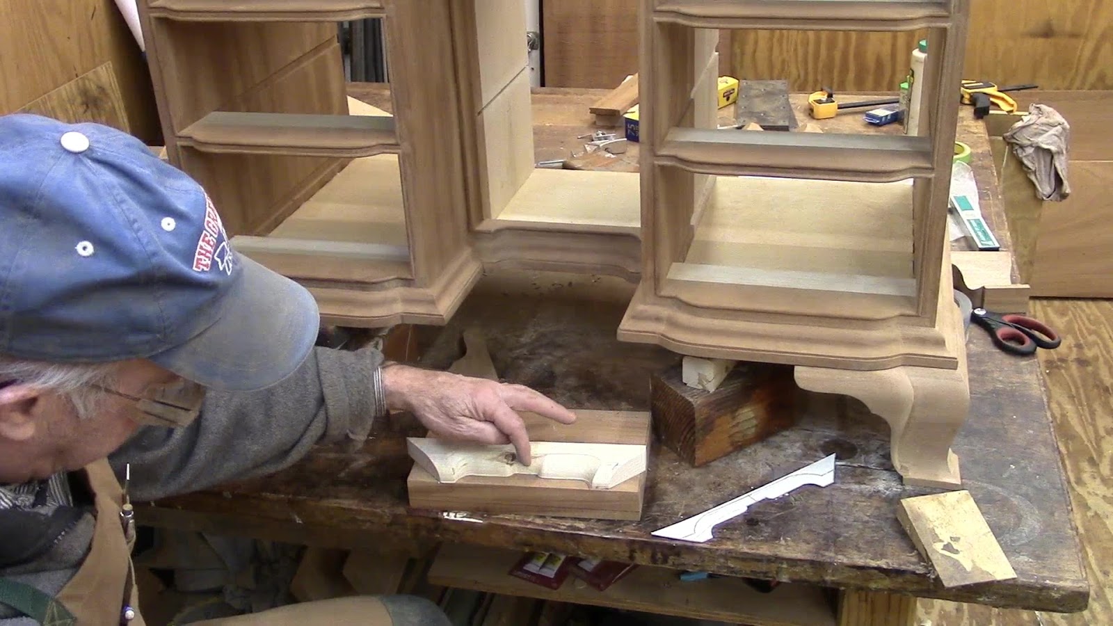 David Boeff Furniture Maker: Townsend Kneehole Bureau Ogee Bracket Feet ...