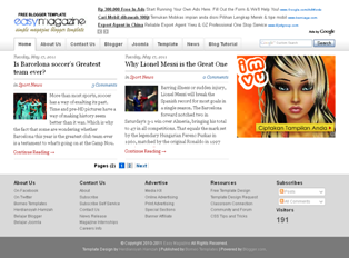 Template Easy magazine - Template free