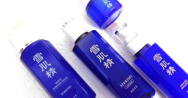 Review - Kose Sekkisei White Powder Wash, Lotion, Emulsion and Cream ...