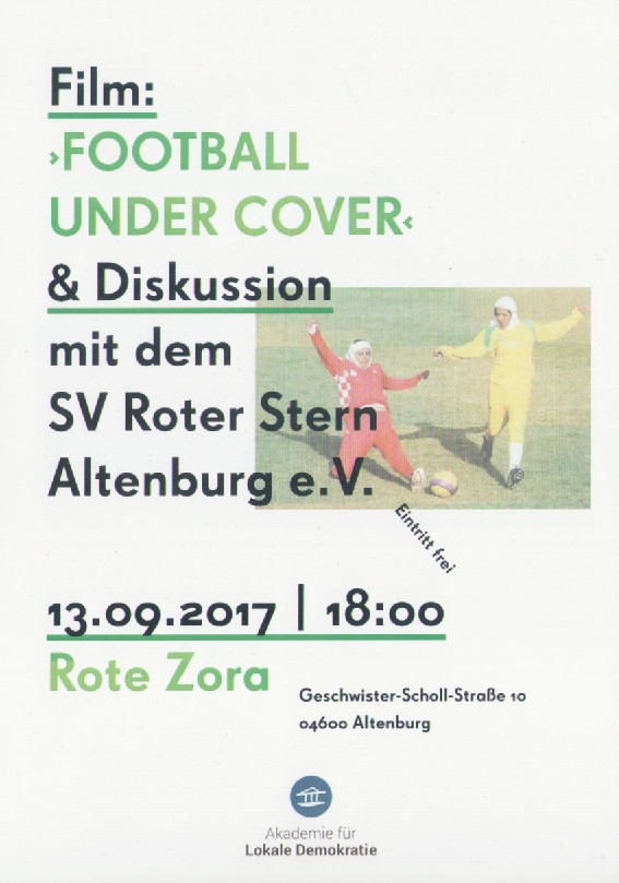 SV Roter Stern Altenburg: Filmabend in der Roten Zora!