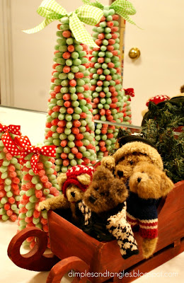 Gum Drop Trees and Wreaths | Dimples and Tangles