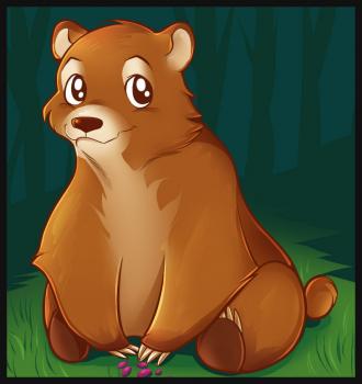 langkah-langkah menggambar beruang | Hdesign