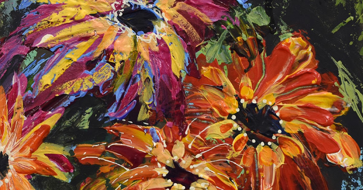 Daily Painters Abstract Gallery: Contemporary Flower Art, Abstract ...