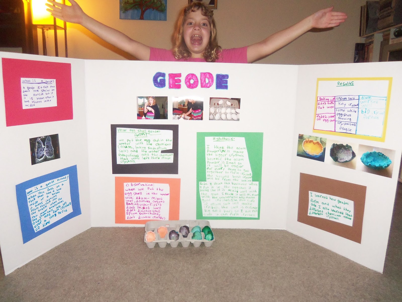 lyndy's rants and raves: science fair - egg geodes