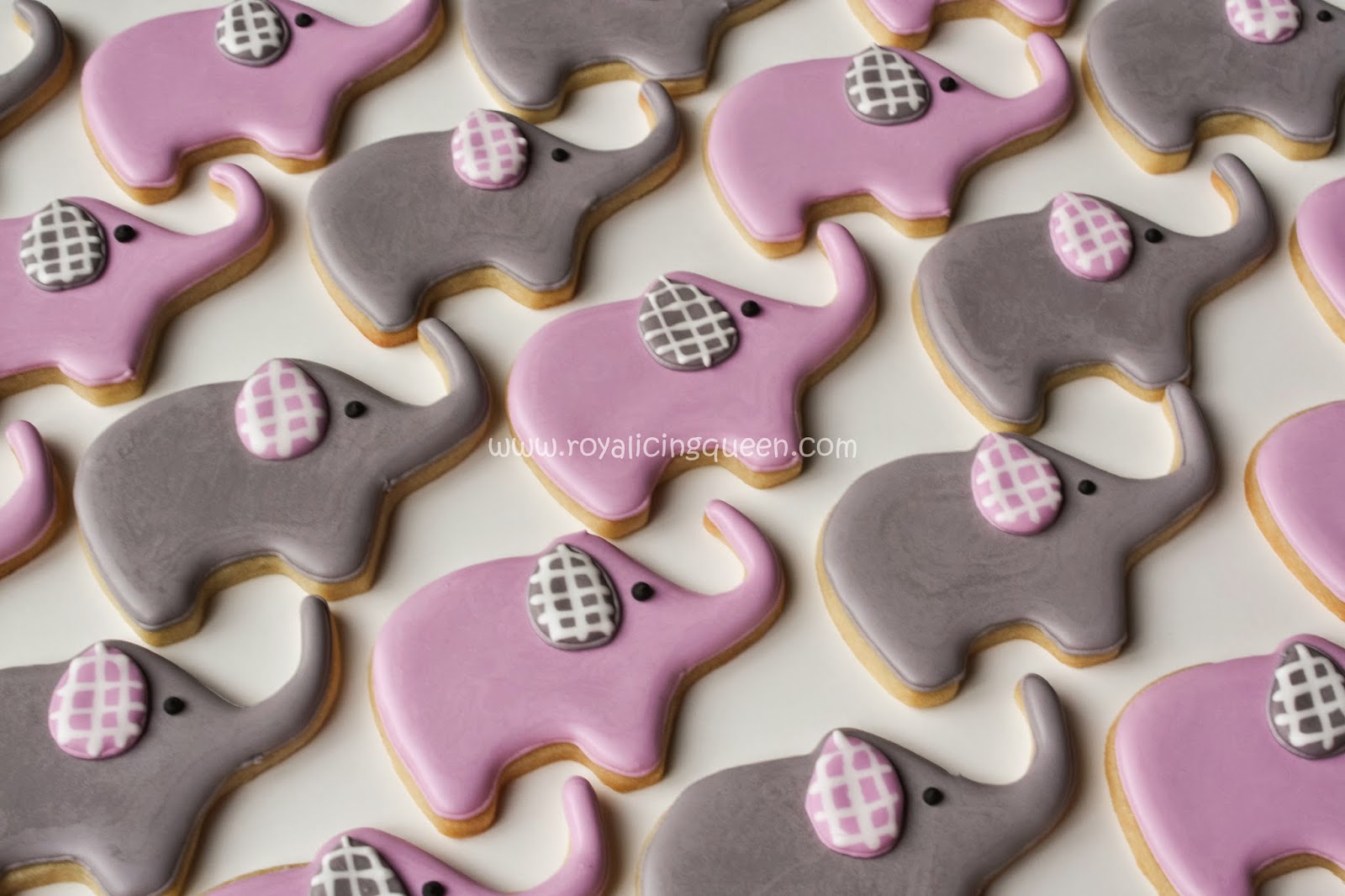 The Royal Icing Queen: Elephant Cookies