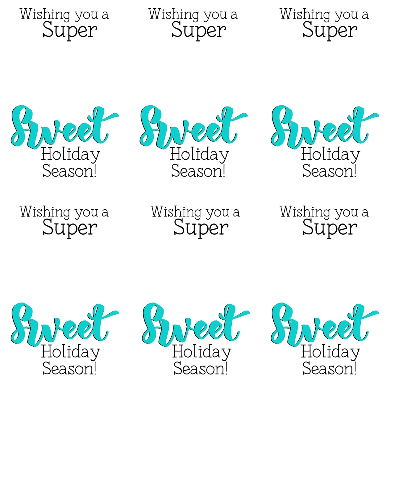 Super Sweet Holiday Treat Bucket with Printables!