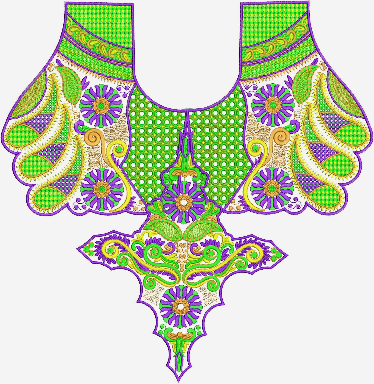 EmbDesignTube: Rich Embroidered Neck Designs Collection