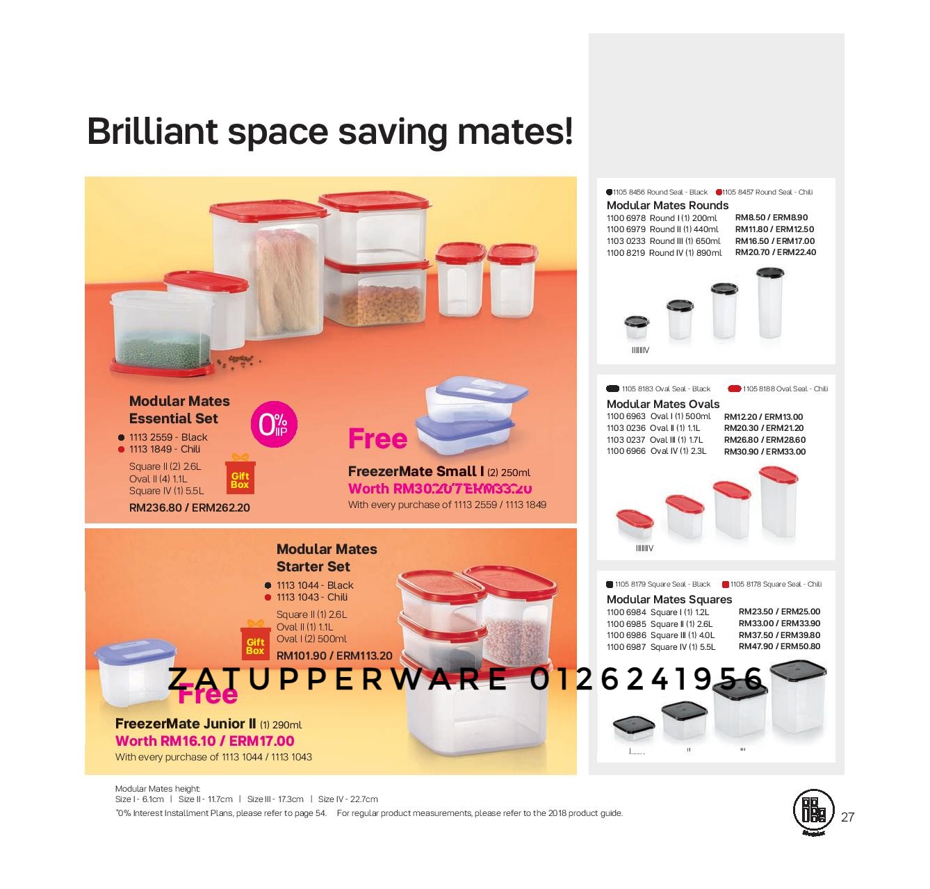 Za Tupperware Malaysia : Catalogue 1st October - 11th November 2018