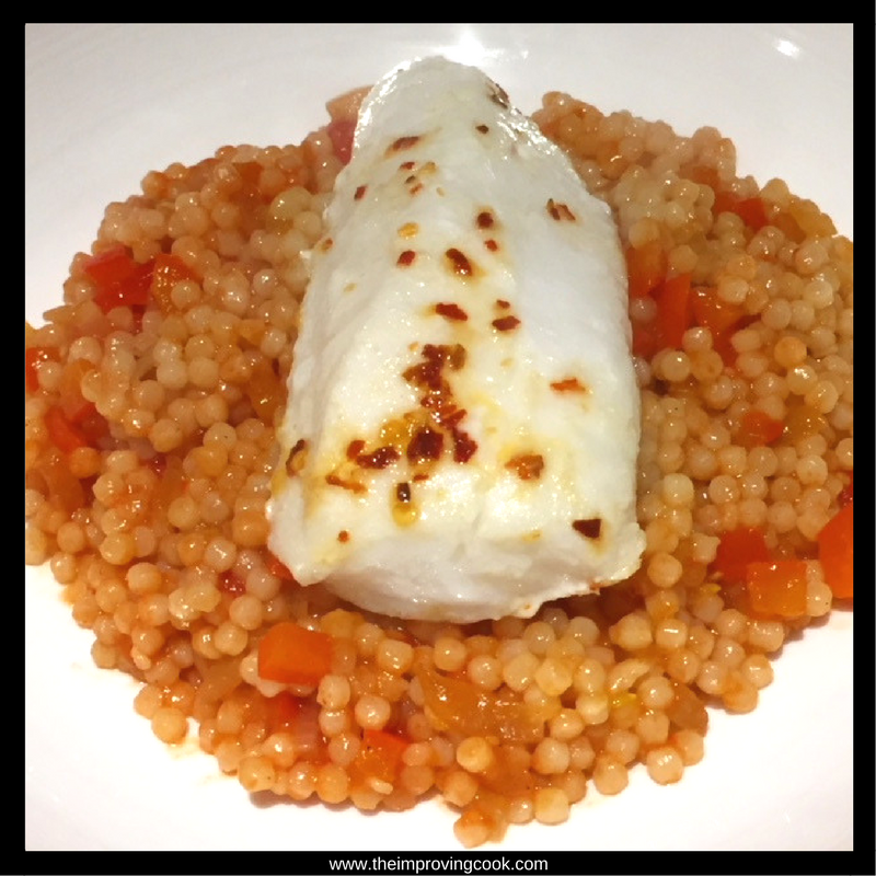 Lime and Ginger Cod with Giant Couscous