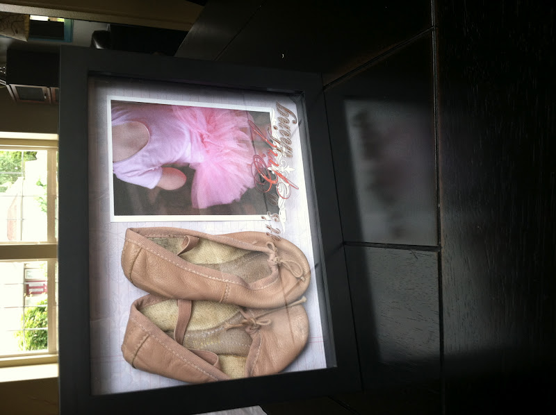 a good life.: ballet shoe shadow box