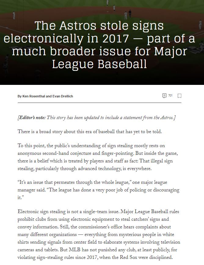 the joy of sox: Manfred Wants Everyone To Believe Sign-Stealing Scandal ...